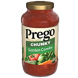 Prego Chunky Garden Combo Pasta Sauce, 23.75 Oz Jar
