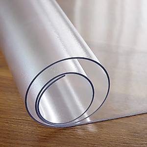 ARHAMS Office Chair Mat for Hardwood Floor Clear Desk Chair Mat for Hard Floors Easy Glide Anti-Scratch (Size : 24x48in/60x120cm)