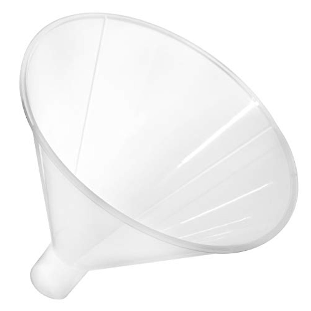 EISCO Powder Funnel, 6" (150mm) Diameter - Polypropylene Plastic - Parallel Stem - Resistant to Acids & Alkalis - Great for Laboratory, Classroom or Home Use