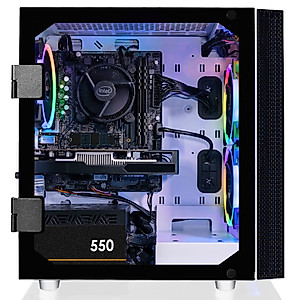 CLX Set Gaming PC - Intel Core i5 11400F 2.6GHz, Radeon RX 6400, 1TB NVMe M.2 SSD, 16GB DDR4 Black Memory, CPU air Cooler, WiFi, Windows 11 Home, White