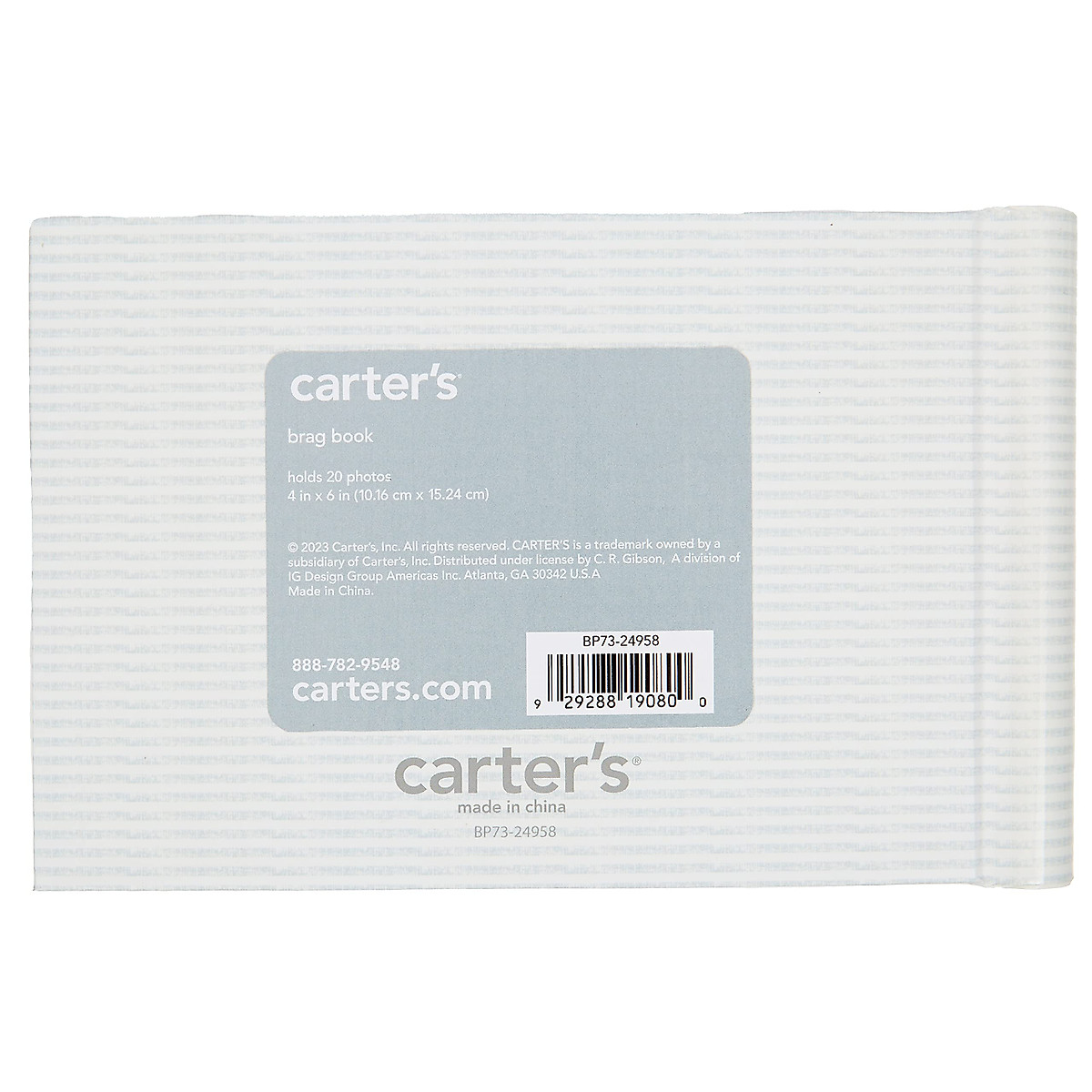 Carter's BP73-24958 Growing Every Day Baby Brag Book Photo Album, 20 Pages and 7.15" x 4.5", Multicolor