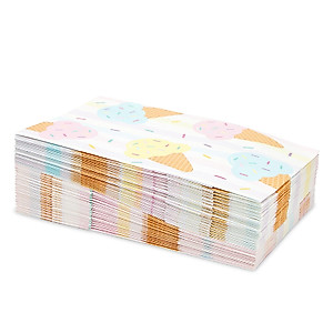 Ice Cream Party Favor Bags for Kids Birthday Decorations (36 Pack)