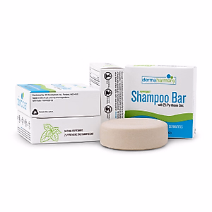 Dermaharmony 2% Pyrithione Zinc Shampoo Bar for dandruff and seborrheic dermatitis - Peppermint (4 Oz)