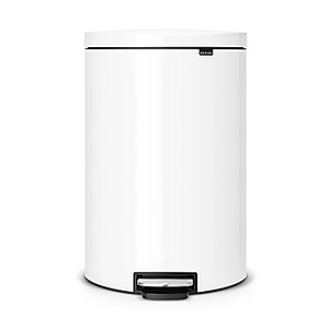 Brabantia Pedal Bin Silent - White - 40 Liter