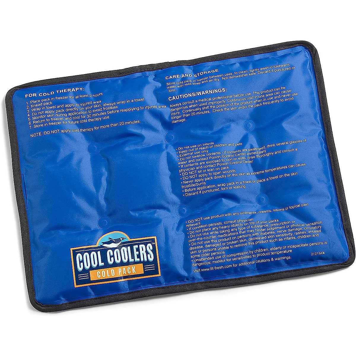 Cool Coolers Flexible Gel Ice Pack, Standard Large 11" x 14.5”, Reusable Cold Compress for Sore Muscles, Bruising, and Swelling, 1 Pack