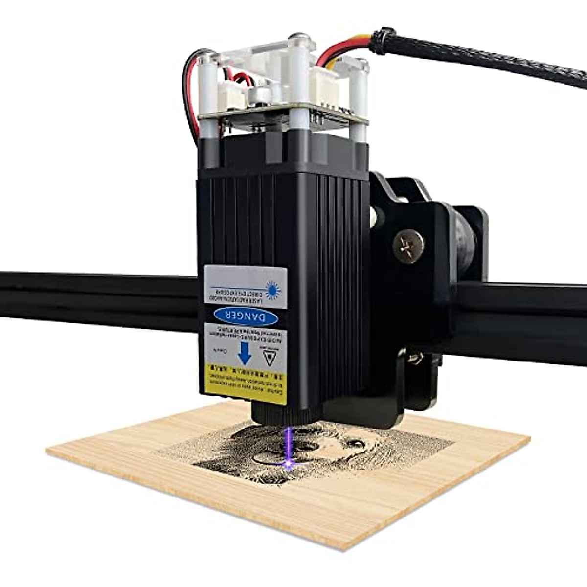LASER TREE Laser Engraver Module, 20W Laser Engraving Cutting Module CNC, 4W Optical Output Power, Adjustable Focal, 450nm Laser Head for Laser Engraver Cutter Machine DIY Engrave Wood Paper Leather