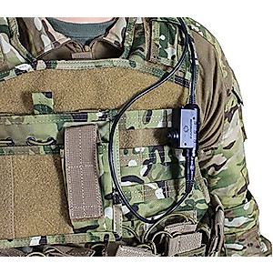 OPSMEN Tactical Earmor Kenwood, Baofeng Version PTT Military Standard 7.0 Plug for Radio Adapter