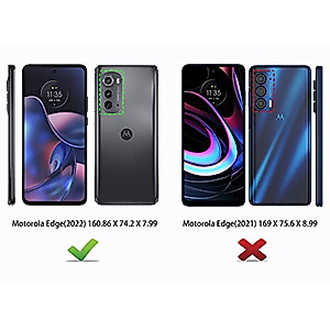 Qinmay for Motorola Moto Edge 2022 Case with HD Screen Protector (2 Packs),Motorola Edge 2022 Case 3 in 1 Heavy Duty Phone Case for Motorola Moto Edge 2022 Phone (WineRed Pink)