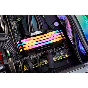 Corsair Vengeance RGB PRO 128GB (4 x 32GB) DDR4 3000 (PC4-24000) C16 Desktop Memory – Black (CMW128GX4M4D3000C16)