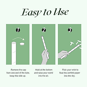 FameFame 10Pack Confetti Wands, Tissue Paper Flick Flutter Sticks for Wedding Celebrations, Anniversary, Birthday Party, Colorful, 7.8inch Confetti Popper