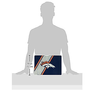 Duck House NFL Denver Broncos Tempered Glass Cutting Board with Display Stand , white, 10" X 14"