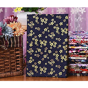 5PCS Cotton Craft Fabric 25x25 cm, Cute Japanese Style Cotton Wrapping Cloth Squares Quilting Fabric, Bundles of Fabric for DIY Patchwork Sewing (G#)