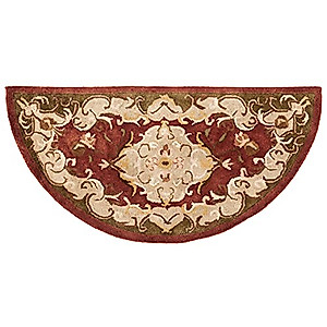 SAFAVIEH Classic Collection Accent Rug - 2'3" x 4', Rust & Green, Handmade Traditional Oriental Wool, Ideal for High Traffic Areas in Entryway, Living Room, Bedroom (CL234A)