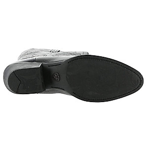 ARIAT BMVY9 Womens Heritage R Toe Western Boot Black Deertan 7.5