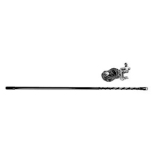 Aries Automotive ARIES 10822 SINGLE 4` FOOT 500 WATT CB RADIO ANTENNA KIT W/MIRROR MOUNT AND COAX (BLACK)