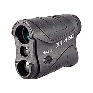 Halo XL450 Range Finder, 450 Yard laser range finder for rifle and bow hunting , black