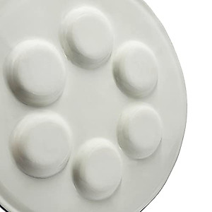 The Dreidel Company Gorgeous Ceramic Passover Seder Plate Renaissance Design Passover Plate, 12" Inch Diameter - Blue Renaissance Design