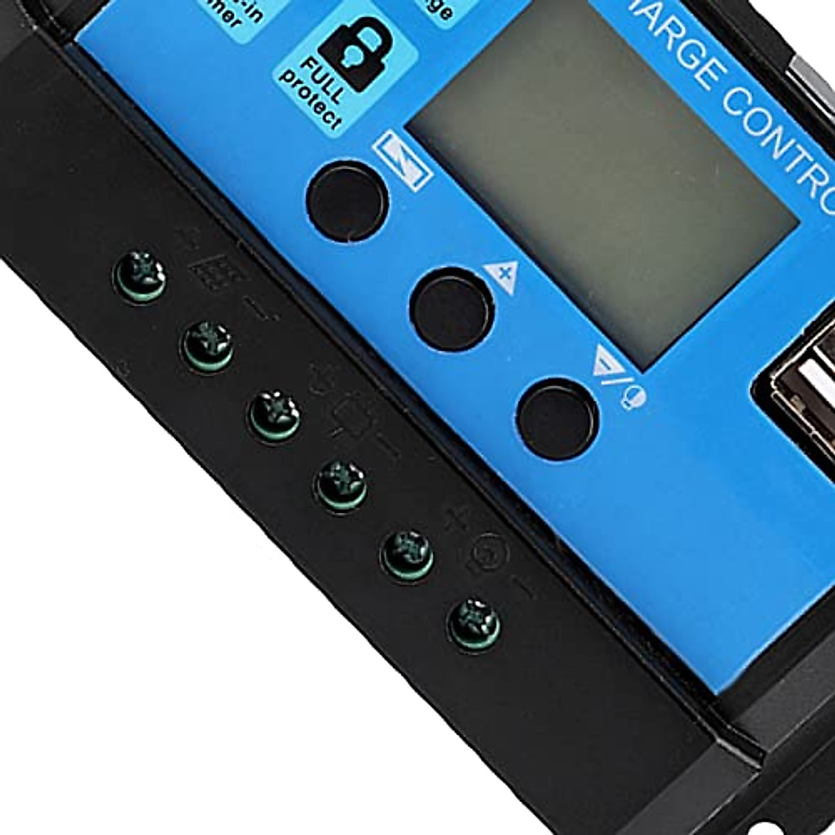 Aramox Solar Charge Controller, 12V-24V MPPT Solar Battery Solar Charge Controller PWM Controller 60A/50A/40A/30A/20A/10A(60A)