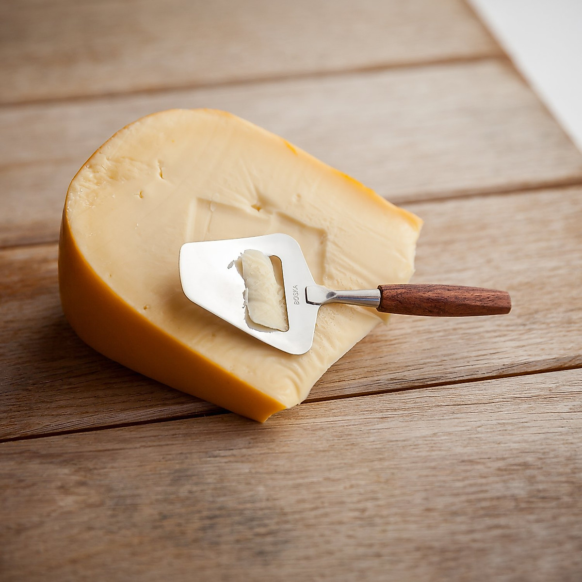 Boska Holland Mini Cheese Slicer and Plane w. Rose Wood Handle, Flex Steel Blade, Taste Collection