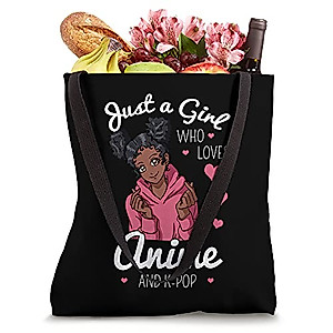 Just A Girl Who Loves Anime And K-Pop African American Afro Tote Bag