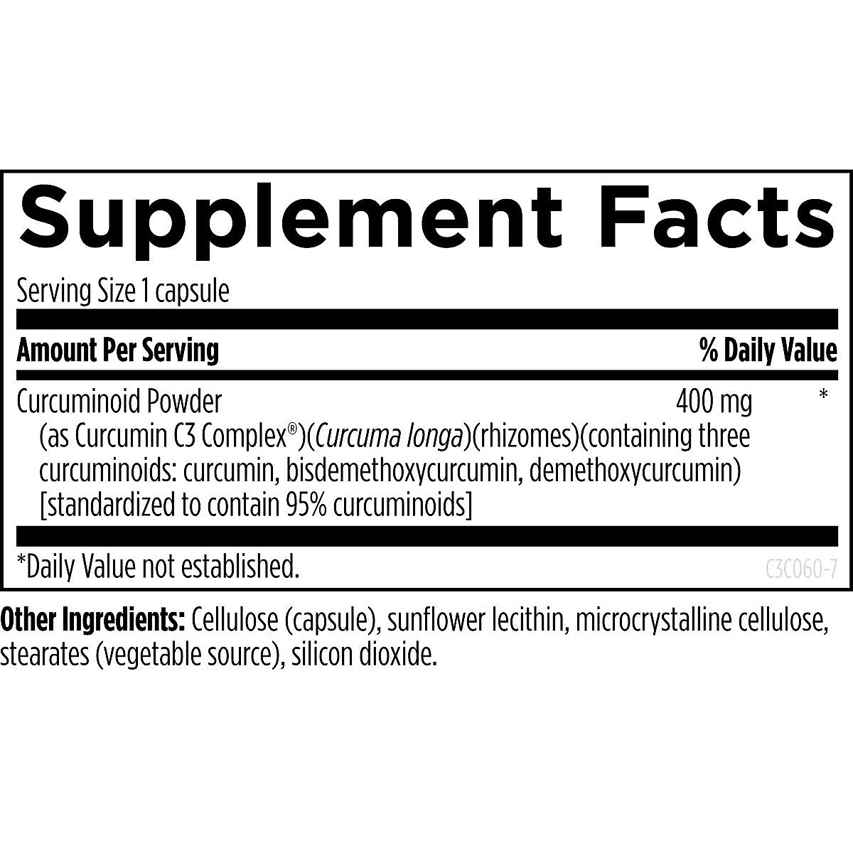 Designs for Health C3 Curcumin Complex - Highly Bioavailable Curcuminoid Turmeric Supplement, 400mg with 3 Bioactive Curcuminoids - Non-GMO, Gluten-Free + Vegetarian (60 Capsules)