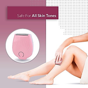 Women’s Electric Razor Shaver Trimmer - For Wet & Dry Hair - Use on Face, Legs and Bikini Area…