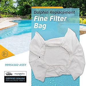Dolphin Genuine Replacement Part — Fine Filter Bag for Powerful Filtration — 99954302-ASSY