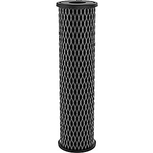 Pentair OMNIFilter TO1 Carbon Water Filter, 10-Inch, Standard Whole House Carbon Wrap Sediment and Taste & Odor Replacement Filter Cartridge, 10" x 2.5", 5 Micron, Pack of 2