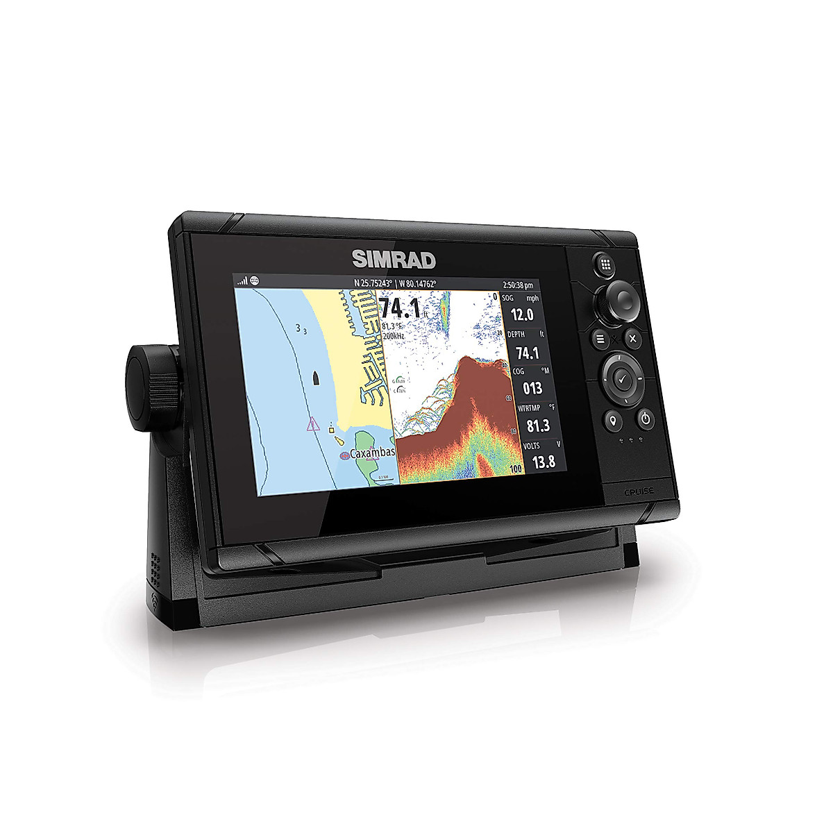Simrad Cruise 7-7-inch GPS Chartplotter with 83/200 Transducer, Preloaded C-MAP US Coastal Maps