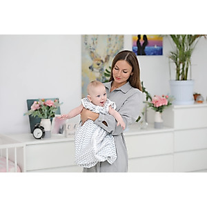 Baby Sleeping Bag Sack – Infant Sleeping Bags - Pure Cotton Wearable Blanket Baby Sleep Bag – Unisex Zip Up Baby Bag for Boys and Girls (Grey Clouds, 6-12 Months)