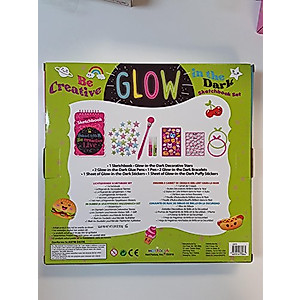 Hot Focus 262FD Glow-in-The-Dark Art Crafty Set, Green/Pink/Blue