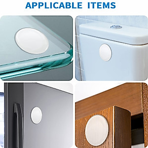 Door Stoppers Wall Protector, 16 Packs Transparent Reusable Soft Rubber Wall Protector , Shock Absorbent Headboard Stoppers ( 1.57inch )