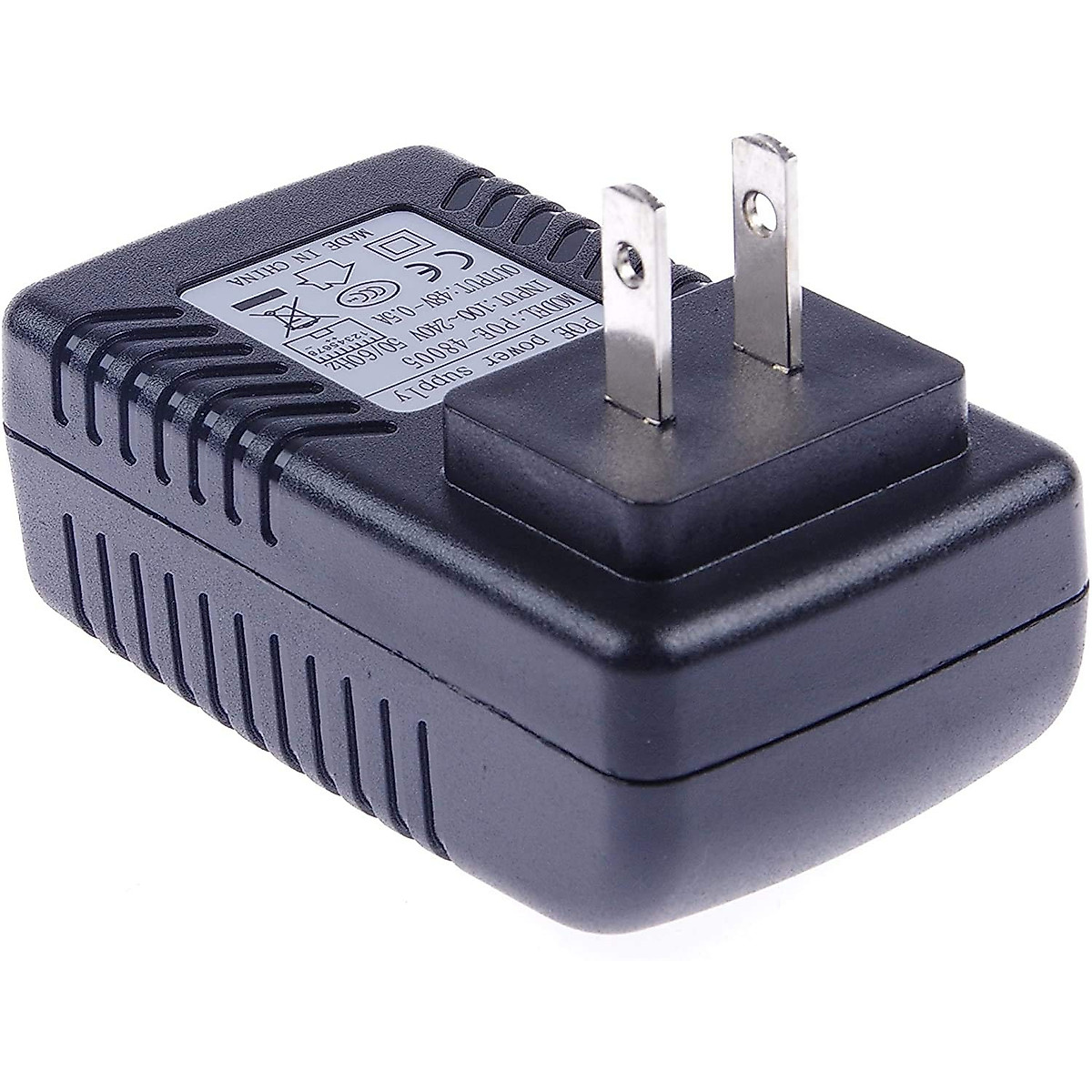 NOYITO 48V 0.5A POE Power Supply Injector Ethernet Adapter with Wall Plug IEEE 802.3AF Compliant 10 100Mbps (48V 0.5A, Black)