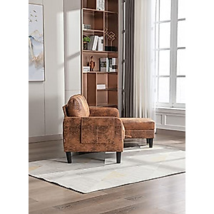 YUNLife&Home Sectional L-Shaped Sofa with Chaise,Reversible Couch Sleeper w/Pull Out Bed,Storage Space&Side Pockets,3-Seat Convertible Corner Sofá for Living Room/Apartment/Office