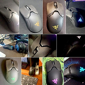 HOTLINEGAMES 2.0 Anti Slip Mouse Grip Tape Compatible with Razer Viper/Viper 8KHz / Viper Ultimate Gaming Mouse Skins,Sweat Resistant,Cut to Fit,Easy to Apply,Professional Mice Upgrade