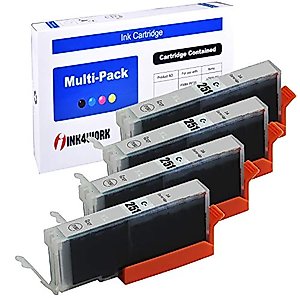 INK4WORK 4 Pack Gray Compatible Ink Cartridge Replacement for Canon CLI251XL CLI-251 XL to use with Pixma iP8720 MG6320 MG7120 MG7520