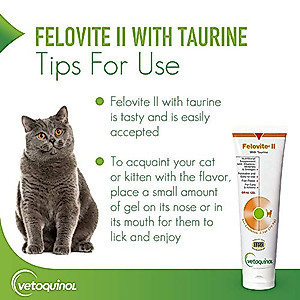 Vetoquinol Felovite II Oral Gel Vitamin & Mineral Cat Supplement with Taurine, 2.5oz