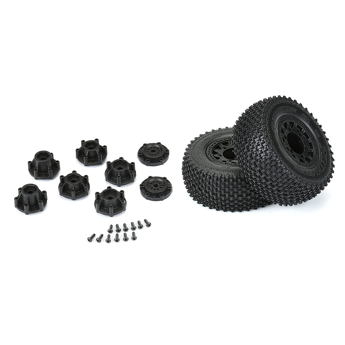 Pro-line Racing 1/10 Gladiator M3 Front/Rear 2.2"/3.0" SC Mounted 12mm Blk Raid 2 PRO116912