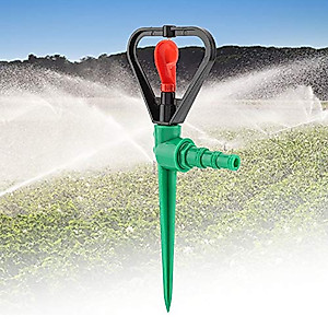 Lawn Spray, Corrosion Resistance Easy to Adjust and Control Low Water Pressure Spray Pattern 360 Degree Dripper, Adjustable Sprayer Stake for Balcony Garden