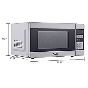 Avanti MT113K0W Microwave Oven 1000-Watts Compact with 10 Power Levels and 6 Pre Cooking Settings, Speed Defrost, Electronic Control Panel and Glass Turntable, White