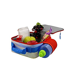 Disney Mickey Mouse Boys Girls Toddler Soft Insulated School Lunch Box (One Size, Red/Blue)