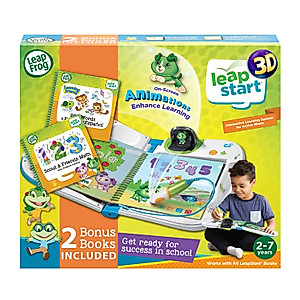 LeapFrog LeapStart 3D Interactive Learning System & 2 Book Combo Pack: Learning Friends and Scout & Friends Math