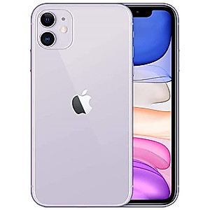 Apple iPhone 11, 64GB, Purple - Fully Unlocked (Renewed)