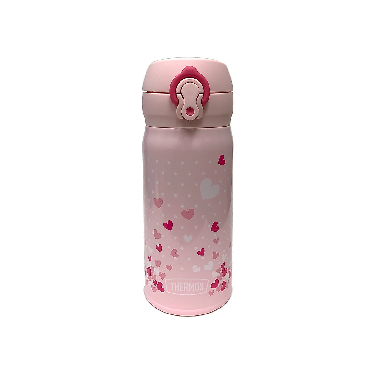 THERMOS 12 Ounce Stainless Steel Direct Drink Bottle, Hearts