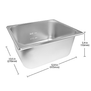 ALDKitchen Bain Marie Steam Warmer | Electric Buffet Food Warmer | Stainless Steel | 110V (4 Tanks)
