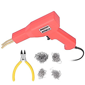 50W Hot Staple Welder Gun, Plastic Welding Machine Car Bumper Repair Kit with Plier, Flat/Outside Corner/Inside Corner/Staples, Welding Repairing Machine for Repairing Bumpers(#1)