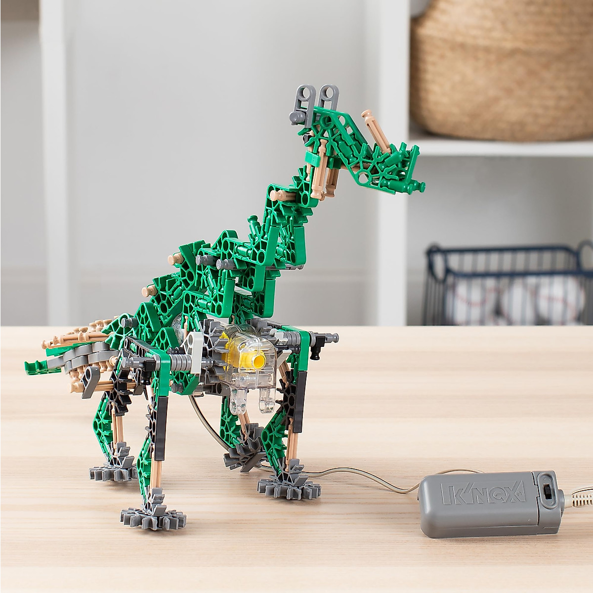 K'NEX - K'NEXosaurus Rex, Motorized Dinosaur Set ‚ 255 Pieces, STEM Building, Engineering Play, Kid Construction Set‚ Ages 7+