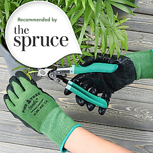 Pine Tree Tools Bamboo Garden Gloves for Women & Men - Multi-purpose Work Gloves - Breathable and Absorbent Bamboo Garden Gloves Men and Women - Gardening Work Gloves