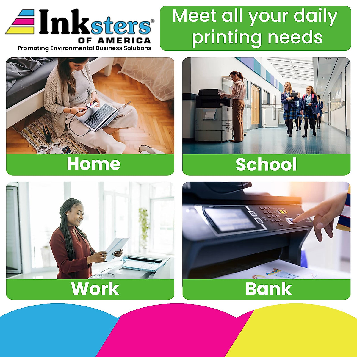 Inksters of America Dataproducts Compatible Replacement Ribbon for KX-P145 1124 1150 P1695 Ribbon