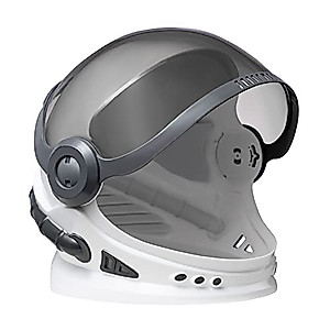 Spooktacular Creations Astronaut Helmet with Movable Visor and Vents Design, Pretend Play Toy Set, School Classroom Dress Up, Role Play Accessory, Halloween and Christmas Gift Stocking, Party Favor Supplies, Unisize 10.5×9.5×8.5IN